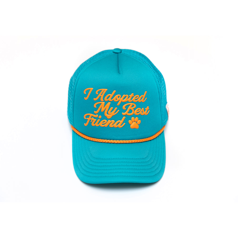 Puff Print Adopted Trucker Hat – Best Friends Store